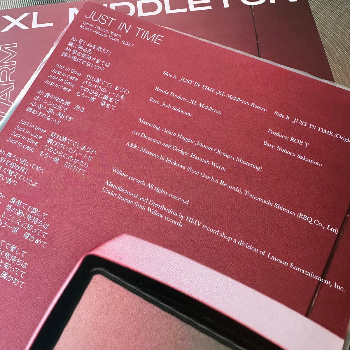 Hannah Warm - Just In Time (XL Middleton Remix) – Salt Box Records